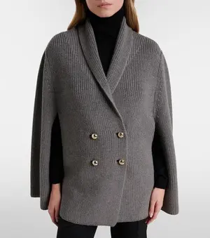 Max Mara Agenzia Virgin Wool Cape