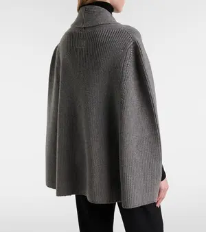 Max Mara Agenzia Virgin Wool Cape