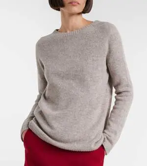 Max Mara Georg Wool And Cashmere-blend Sweater - Beige