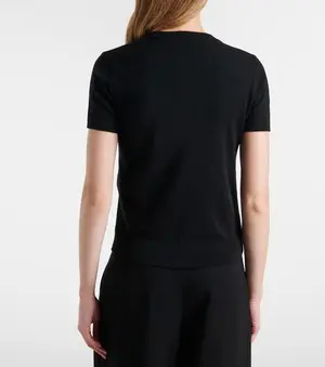 Max Mara Wool Crewneck Sweater - Black