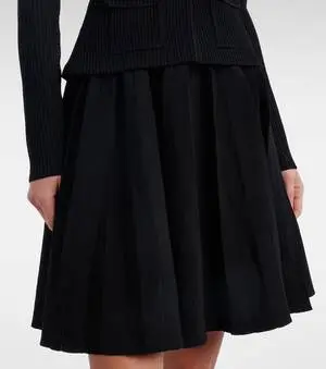 SELF-PORTRAIT Embellished Pleated Mini Dress