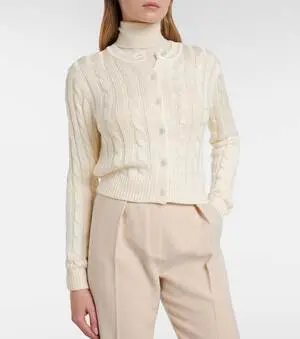 Ralph Lauren Silk Cardigan - White