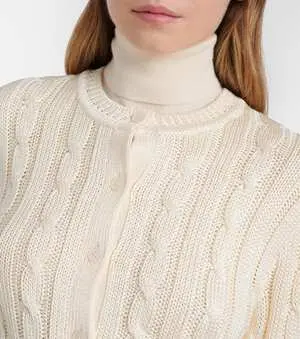 Ralph Lauren Silk Cardigan - White