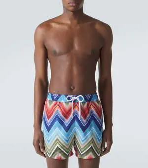 Missoni Zig Zag Board/boxer Swim Trunks - Multicoloured