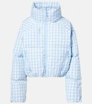 Cordova Cortina Gingham Down Ski Jacket - Blue