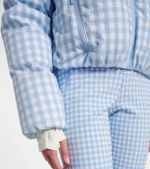 Cordova Cortina Gingham Down Ski Jacket - Blue