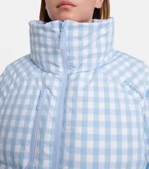 Cordova Cortina Gingham Down Ski Jacket - Blue