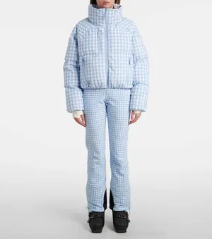 Cordova Cortina Gingham Down Ski Jacket - Blue