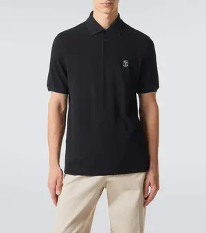 Brunello Cucinelli Logo Cotton Polo Shirt