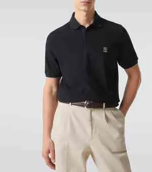 Brunello Cucinelli Logo Cotton Polo Shirt