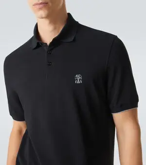 Brunello Cucinelli Logo Cotton Polo Shirt