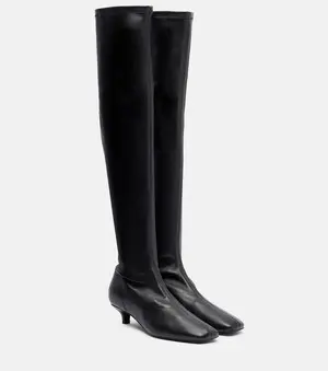 TOTEME Day Leather Over-the-knee Boots