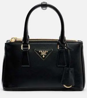 Prada Galleria Leather Top Handle Bag - Black