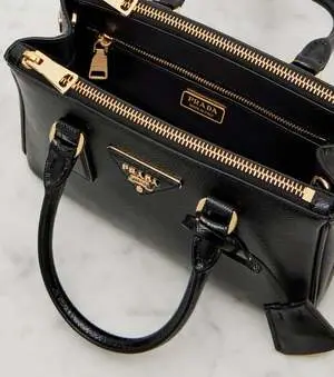 Prada Galleria Leather Top Handle Bag - Black