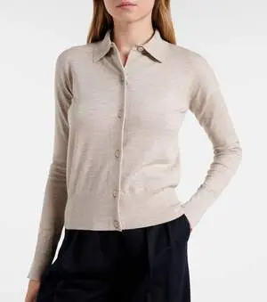 Max Mara Medeola Wool-blend Cardigan - Beige