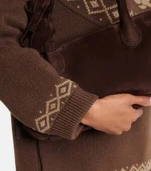 Magda Butrym Fair Isle Jacquard Wool Sweater - Brown