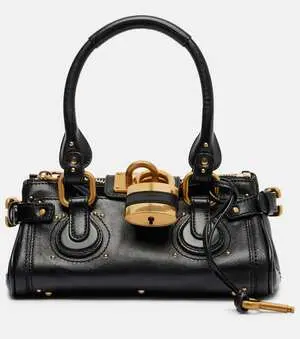 Chloé Paddington Small Leather Shoulder Bag - Black