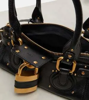 Chloé Paddington Small Leather Shoulder Bag - Black