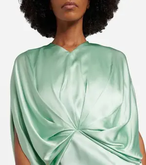 ROKSANDA Tari Gathered Silk Dress