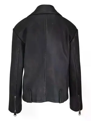 Khaite Catalina Leather Jacket - Black