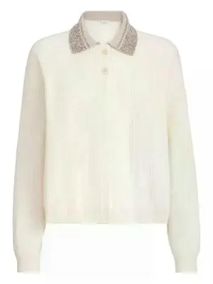 Brunello Cucinelli Sequin-collar Sweater