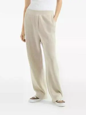 Brunello Cucinelli Elastic-waistband Trousers - Neutrals
