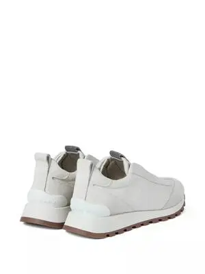 Brunello Cucinelli Canvas Monili-detail Sneakers - Neutrals