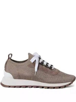 Brunello Cucinelli Sparkling Knit Sneakers