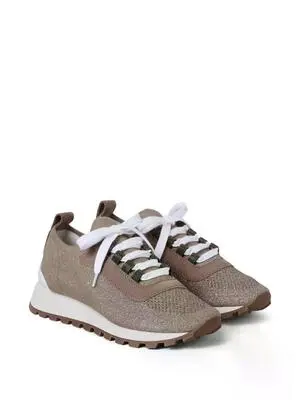 Brunello Cucinelli Sparkling Knit Sneakers