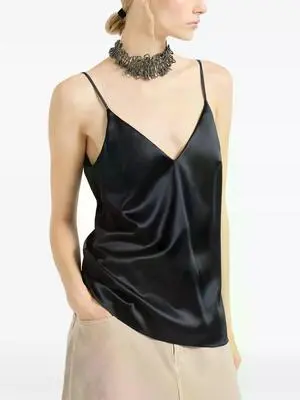 Brunello Cucinelli V-neck Top - Black