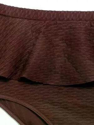 DUSKII Frill Bikini Bottom - Brown