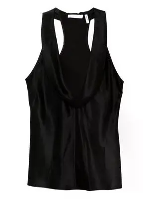 Helmut Lang U-neck Silk Top