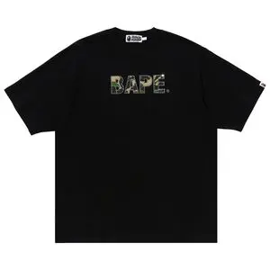 A BATHING APE Rhinestone Logo Relaxed Fit Tee