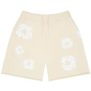 DENIM TEARS Cotton Wreath Sweatshorts - Cream