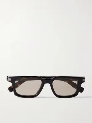 Zegna D-frame Acetate Sunglasses - Brown