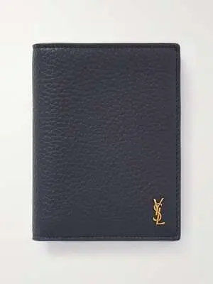 Saint Laurent SAINT LAURENT - Full-Grain Leather Billfold Wallet - Men - Blue Navy