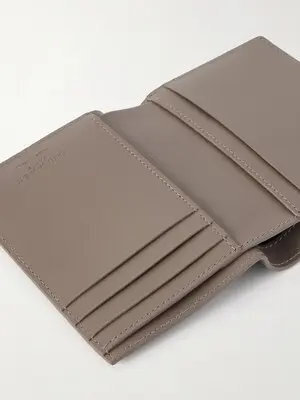 Saint Laurent Logo-print Leather Bifold Wallet - Brown