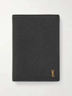 Saint Laurent Full-grain Leather Billfold Wallet - Black
