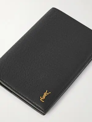 Saint Laurent Full-grain Leather Billfold Wallet - Black