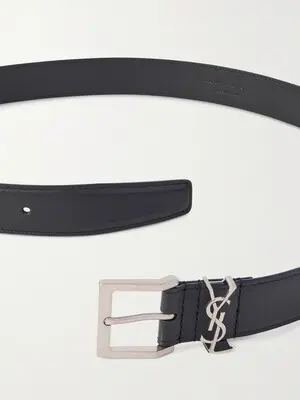 Saint Laurent Leather Belt - Black