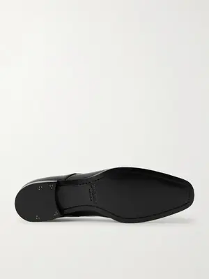 Saint Laurent Stanton Leather Derby Shoes - Black