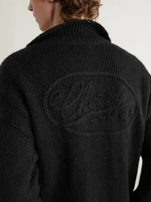 CHERRY LOS ANGELES Logo-embroidered Alpaca-blend Sweater