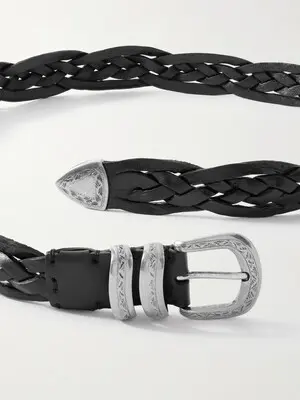 Brunello Cucinelli 3cm Woven Leather Belt