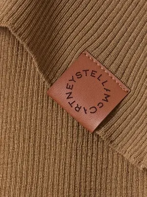Stella McCartney Ribbed Wool Cardigan - Brown