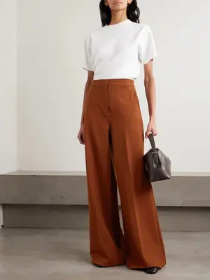 Max Mara Taverna Jersey Wide-leg Pants