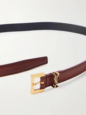 Saint Laurent Leather Belt - Brown