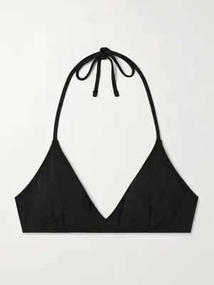 NILI LOTAN Triangle Bikini Top - Black