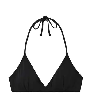 NILI LOTAN Triangle Bikini Top - Black