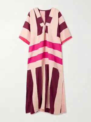 LEMLEM Edna Paneled Cotton Maxi Dress