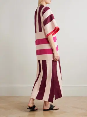 LEMLEM Edna Paneled Cotton Maxi Dress